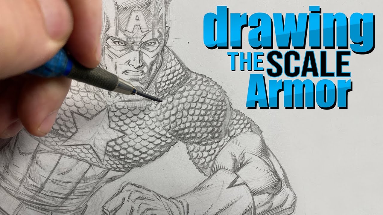 How to Draw the Pattern on Captain Americas Suit - YouTube