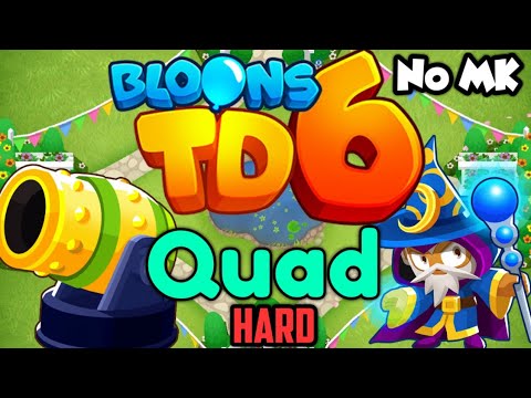 BTD6 - Quad - Hard | No Monkey Knowledge (MK) (ft. Quincy) - YouTube
