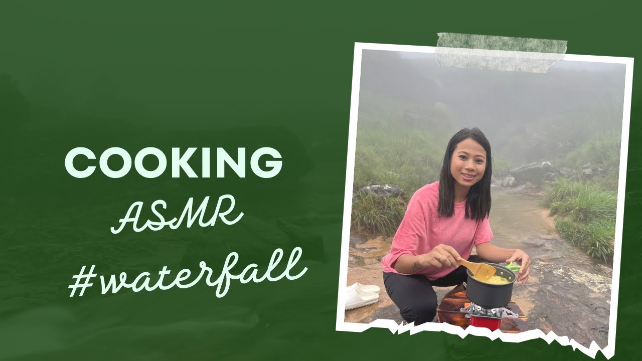 ASMR cooking video | cooking by the waterfall | relaxing cooking video ...