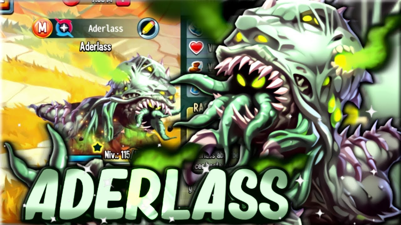 🔥REVIEW ADERLASS (NV 115) Atacante Con...¿!CURACIONES¡? Monster Legends ...