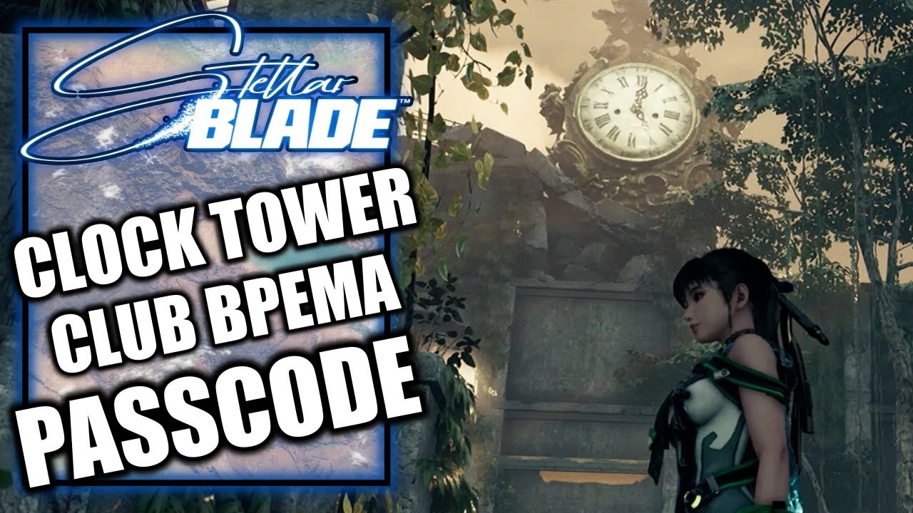 Stellar Blade - Clock Tower, Club Bpema Passcode Puzzle - YouTube