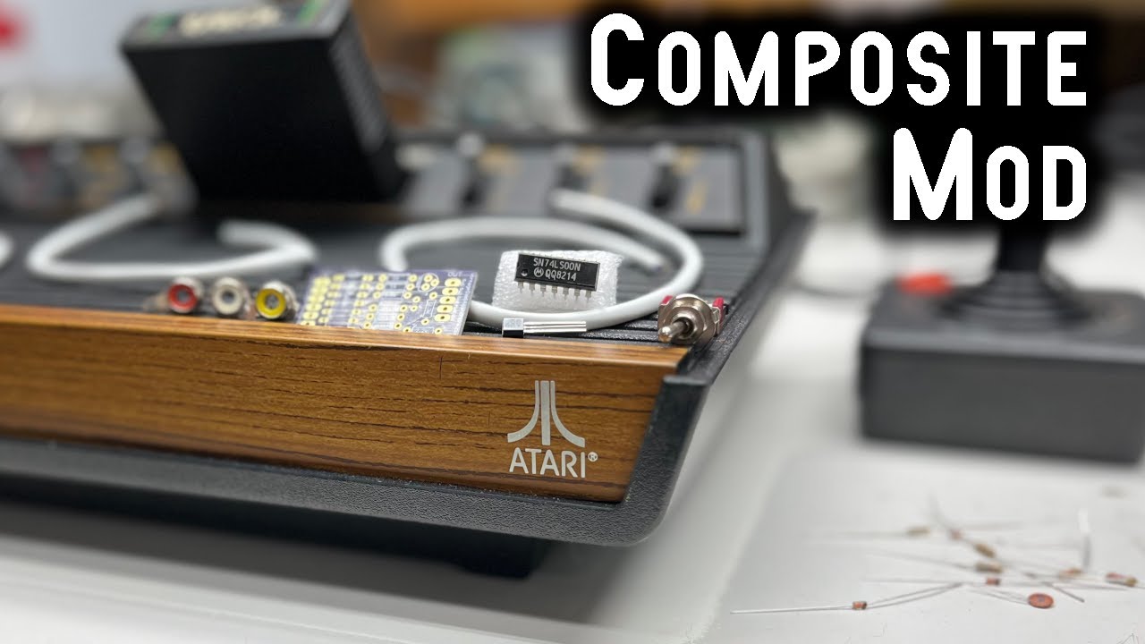 Installing a combo composite and pause mod on my Atarti 2600 - YouTube