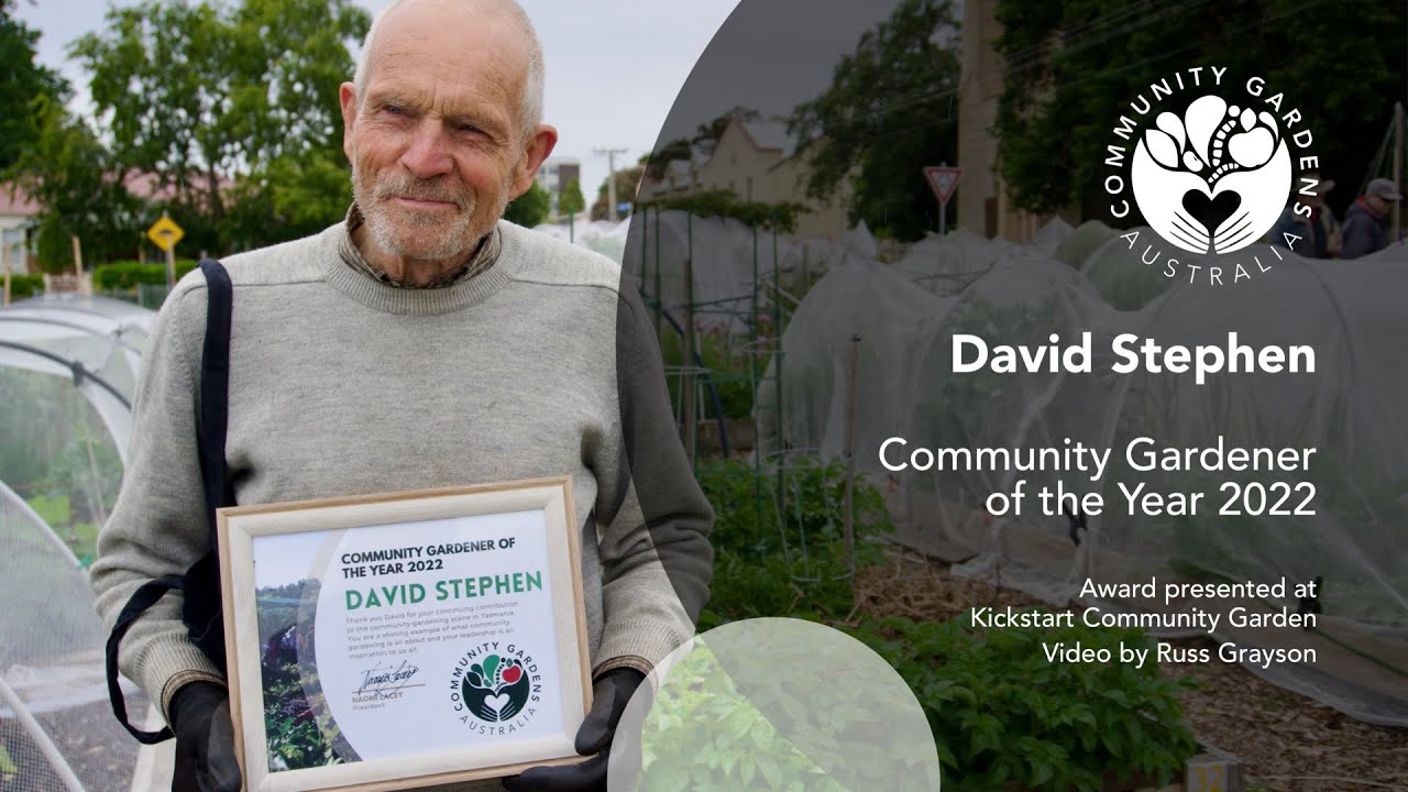 David Stephen — CGA Community Gardener of the Year 2022 - YouTube