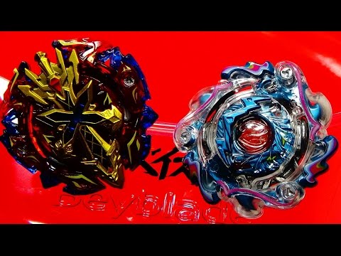 Beyblade Burst BATTLE!! Nova Neptune V.T. vs Xeno Xcalibur M.I. ベイブレード ...