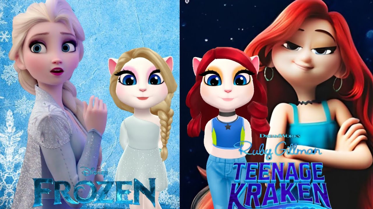 MY TALKING ANGELA 2 NEW HD GAMEPLAY || Frozen ️ Elsa Vs Chelsea 🐬 From ...