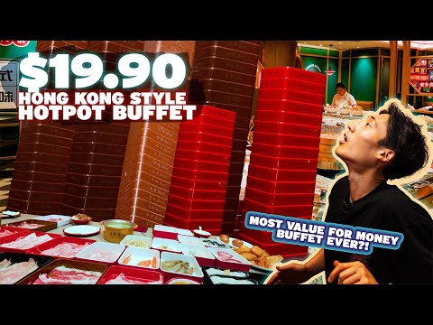 $19.90 FREE FLOW HOTPOT BUFFET DESTROYED! | MOST INSANELY VALUE FOR MONEY BUFFET in Singapore?!