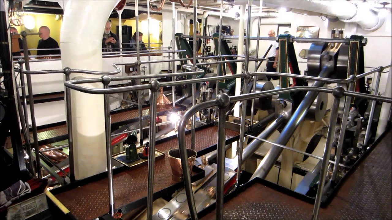 Paddle Steamer Waverley's Engines 17th October 2015. - YouTube