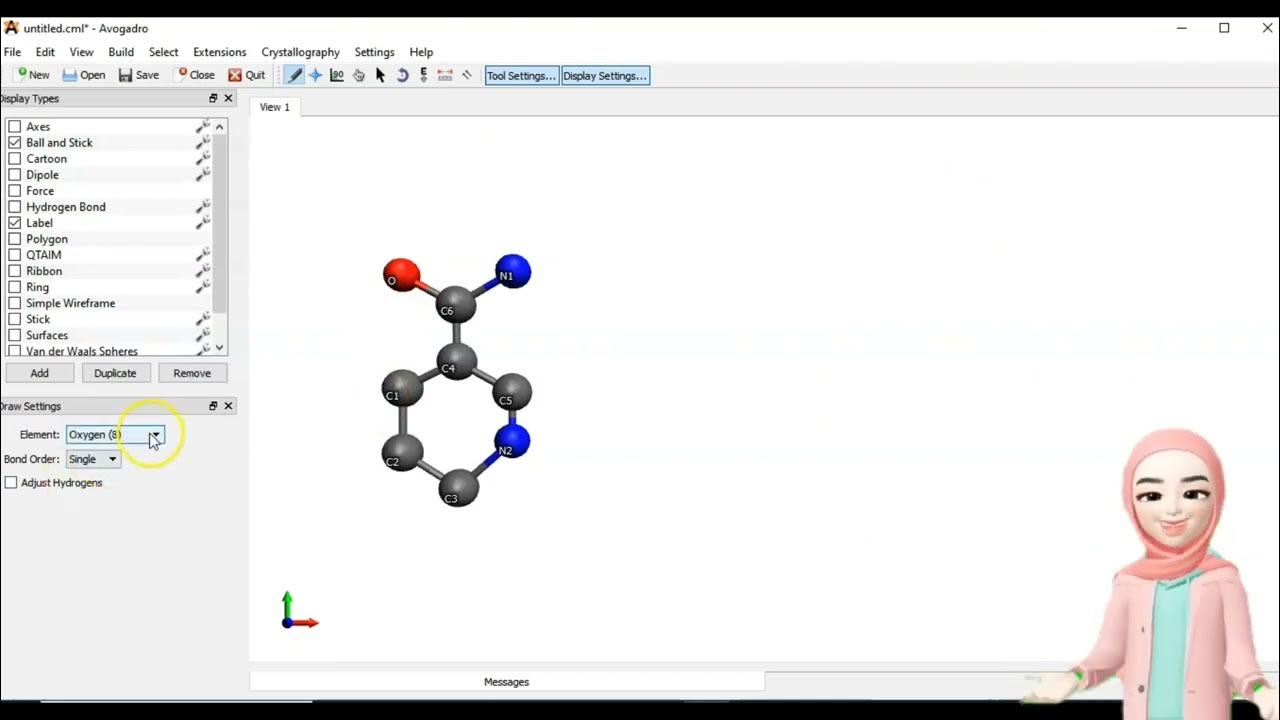 TUTORIAL / CARA MENGGUNAKAN APLIKASI AVOGADRO - YouTube