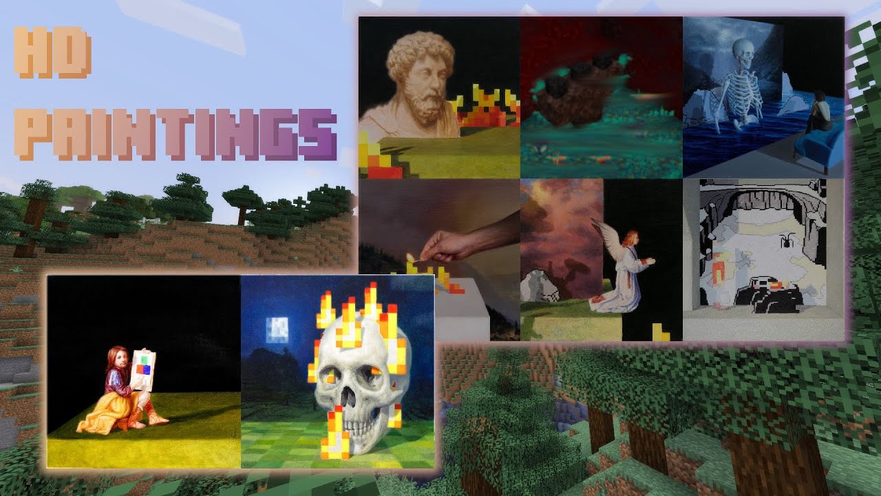 HD Paintings - Bedrock and Java - YouTube