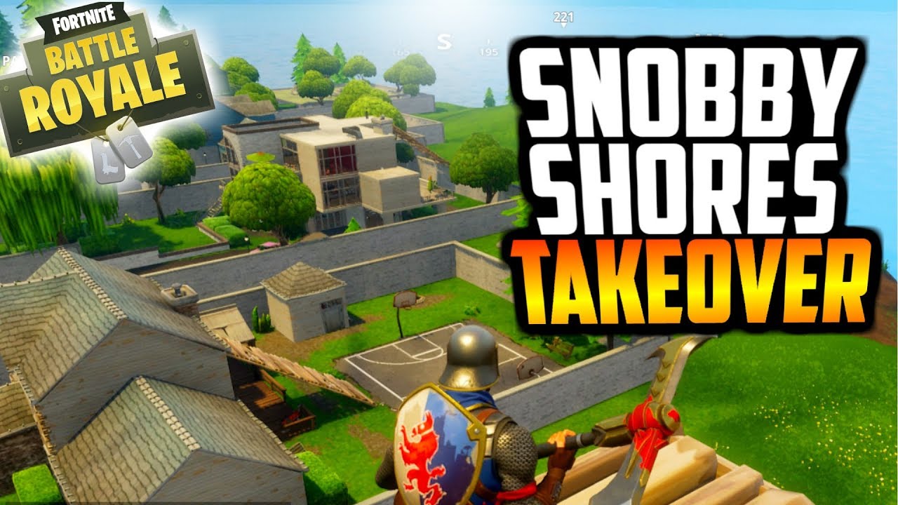 SNOBBY SHORES TAKEOVER (15 KILLS SOLO SQUADS) - Fortnite Battle Royale ...