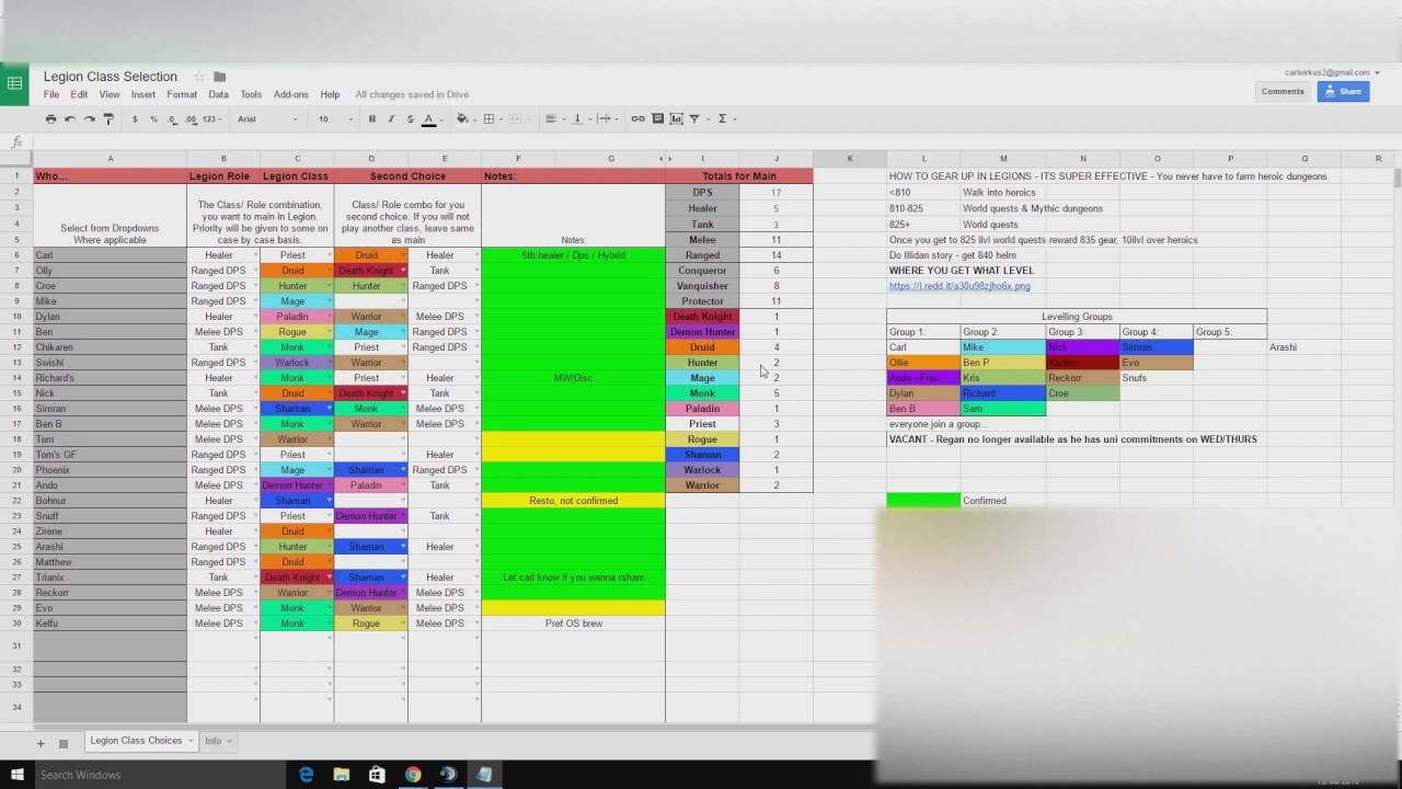 Legion Raid Composition 7.0 - YouTube