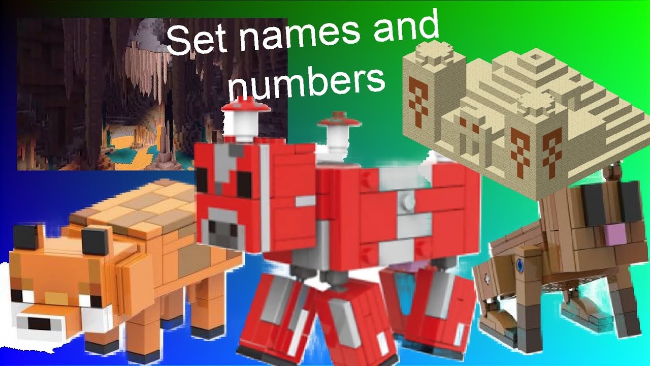 LEGO Minecraft early 2022 set names and numbers - YouTube