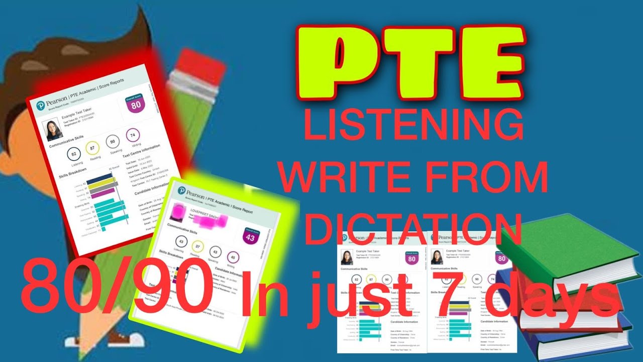 FULL EXPLANATION ABOUT PTE LISTENING WRITE FROM DICTATION 2022 80/90 ...