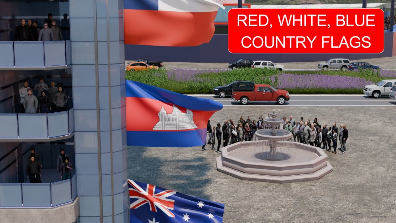 |Red| |White| |Blue| Flags of the World - YouTube