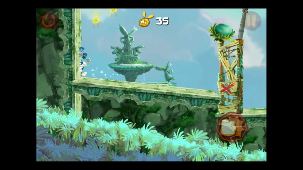 Rayman Jungle Run: Level 6-1 - YouTube