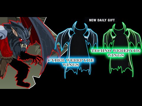 [AQW] New 0 AC Techno & Cyber Werepyre Wings (Mem & NonMem) - YouTube