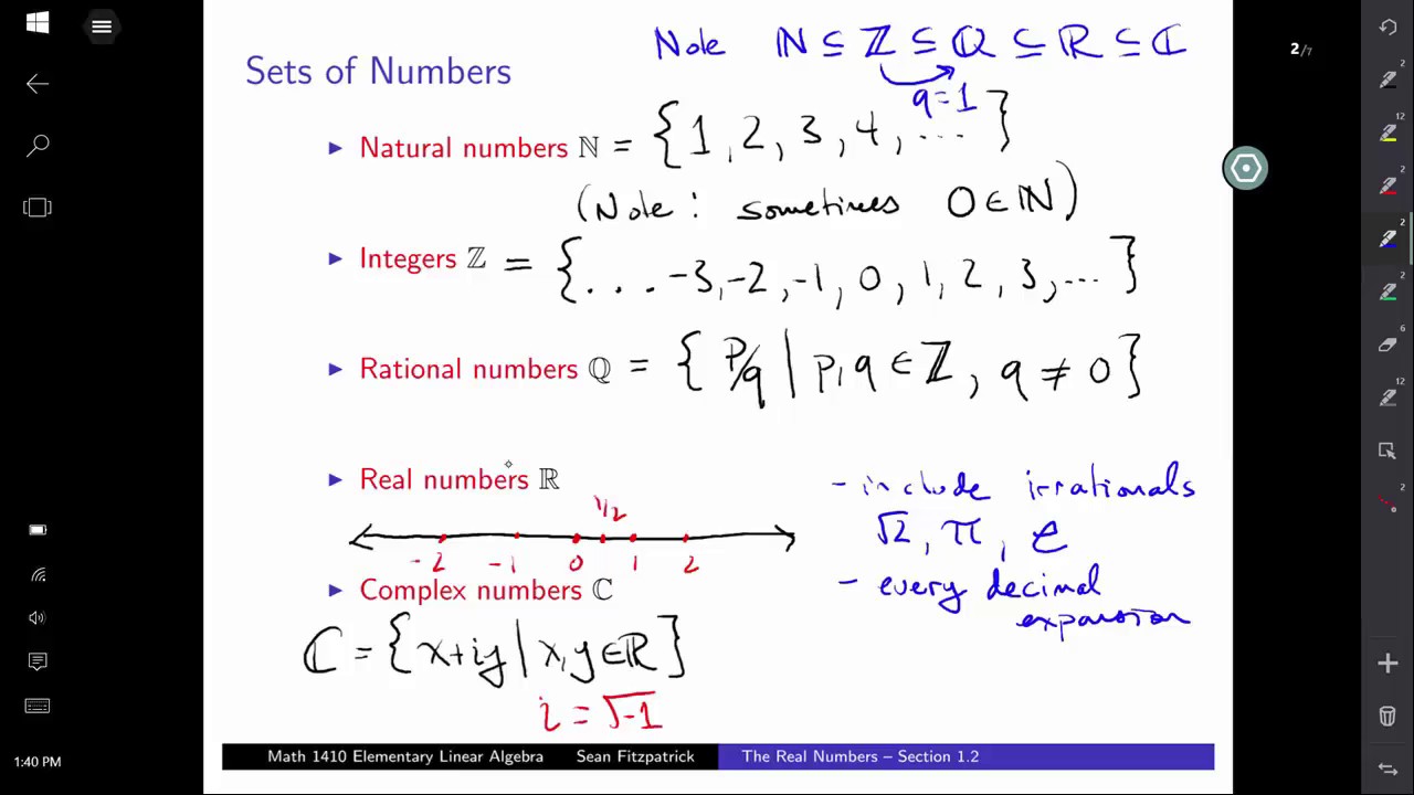 The Real Numbers - 20170109 140109 38 - Youtube