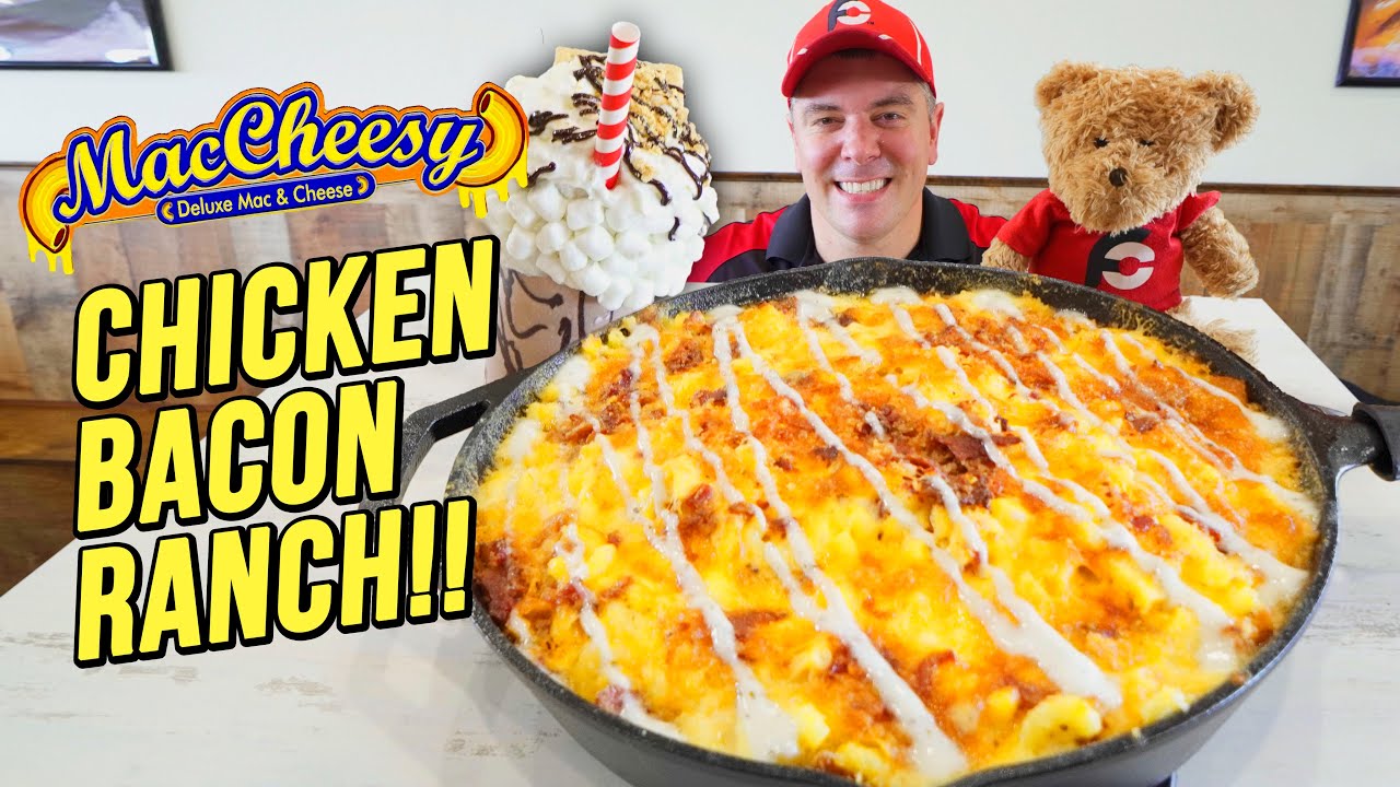 MacCheesy's Deluxe 8lb Macaroni and Cheese Challenge w/ Chicken, Bacon ...