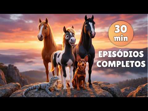 30 MINUTOS DE CALMA 🐴 Histórias Calmas para Crianças | Banjo o Cavalo Selvagem