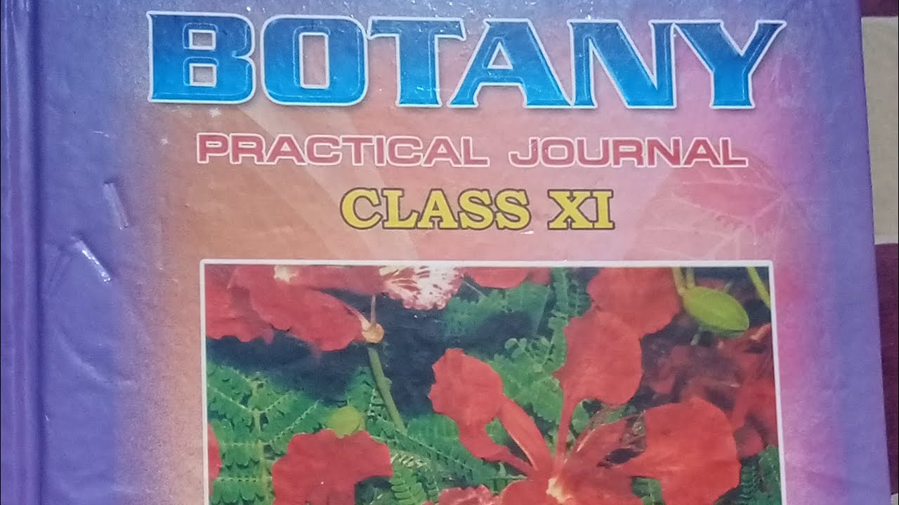 Botany practical journal| class 11 | practical journal of botany ...