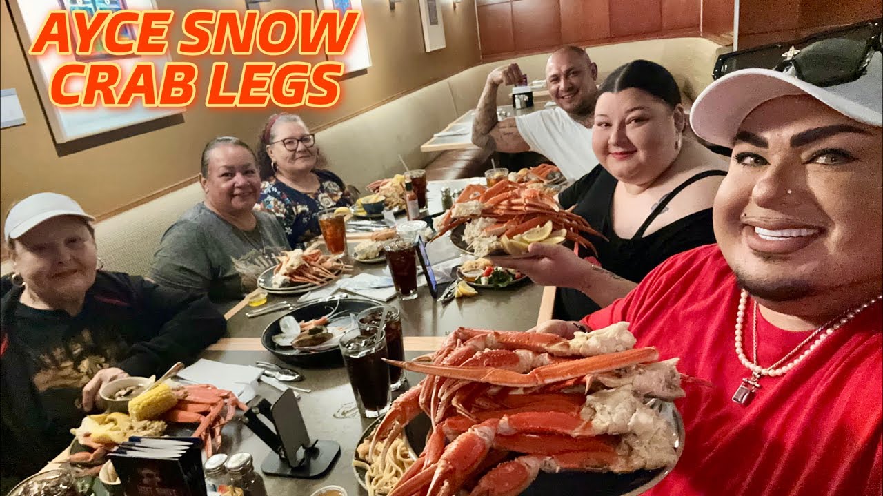 ALL YOU CAN EAT SNOW CRAB LEGS W/ THE FAM BAM - YouTube