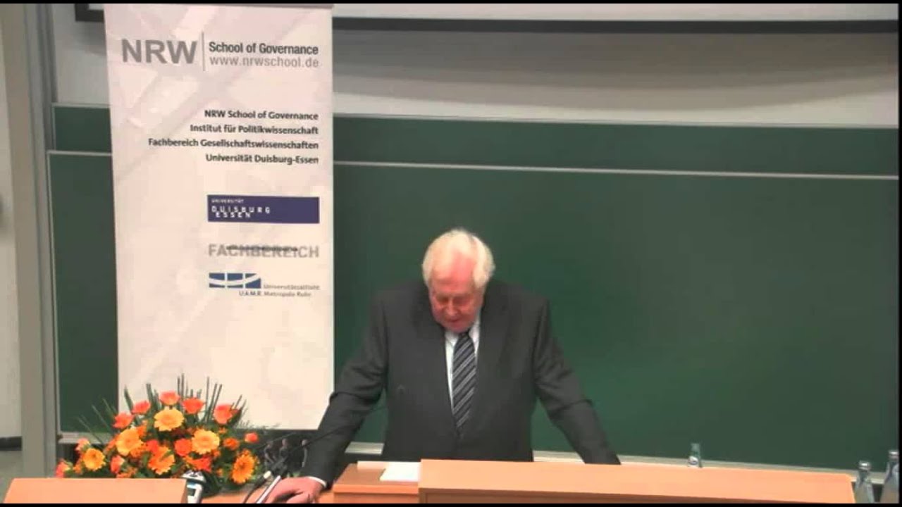 Bernhard Vogel - "Politik als Beruf" - NRW School of Governance 2012 ...