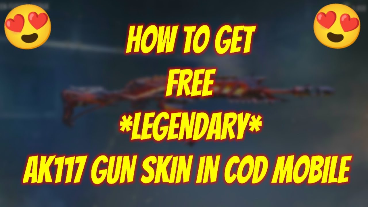 free ak117 legendary gun skin in Cod mobile / own legendary gun skin in ...