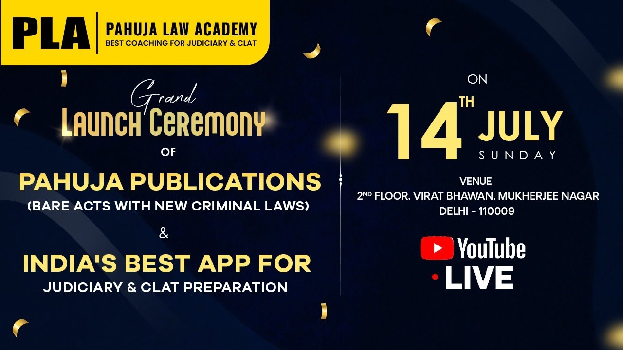 Grand Launch Ceremony of Pahuja Publications & India's Best Judiciary ...