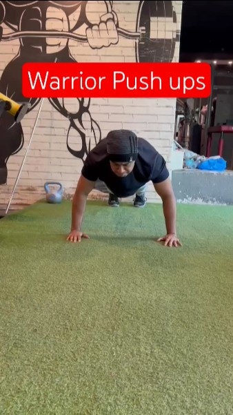 Warrior Push-Ups | Build Chest, Shoulders & Core Strength - YouTube
