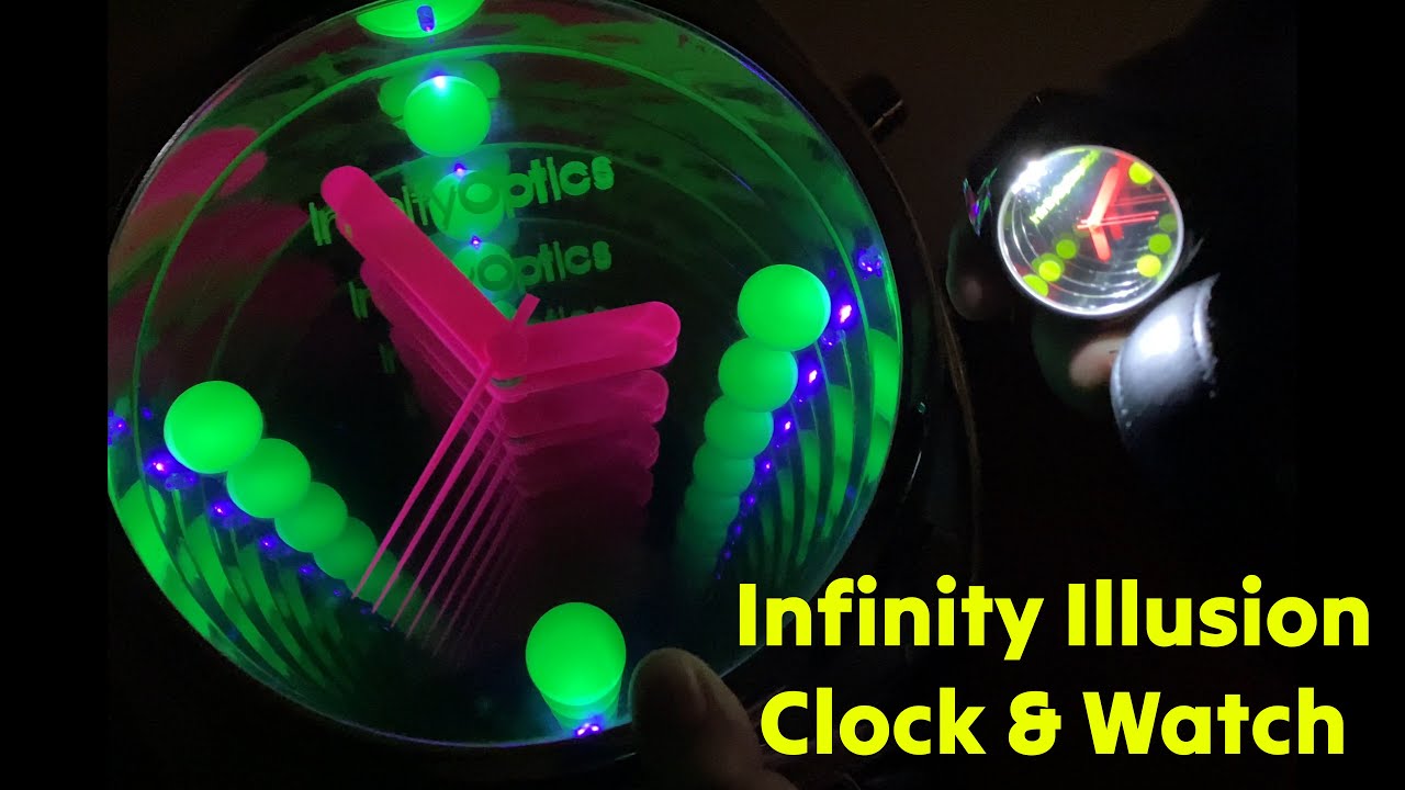 Infinity Optics Optical Illusion Clock & Watch 😵 #illusion # ...