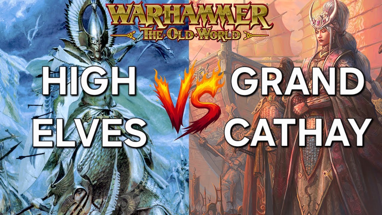 High Elves vs Grand Cathay - Warhammer: TOW Tournament Practice - 15 ...