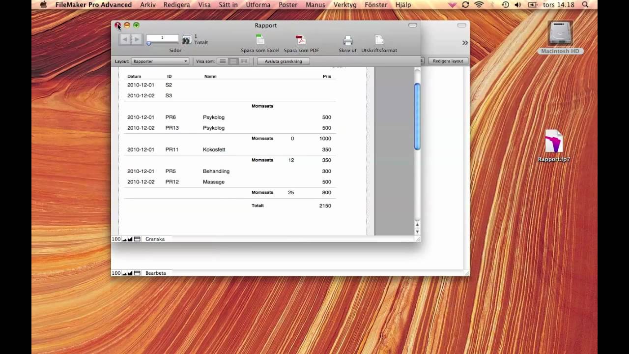 Filemaker Pro Rapport - YouTube