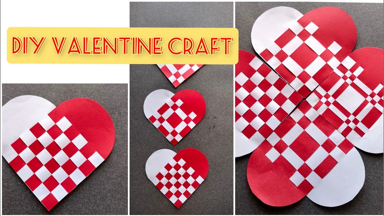 WOVEN HEART CRAFT || DIY VALENTINE'S CRAFT - YouTube