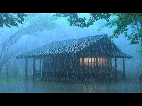 Having a Good Sleep Instantly with Heavy Rain in Deep Empty Alley at ...