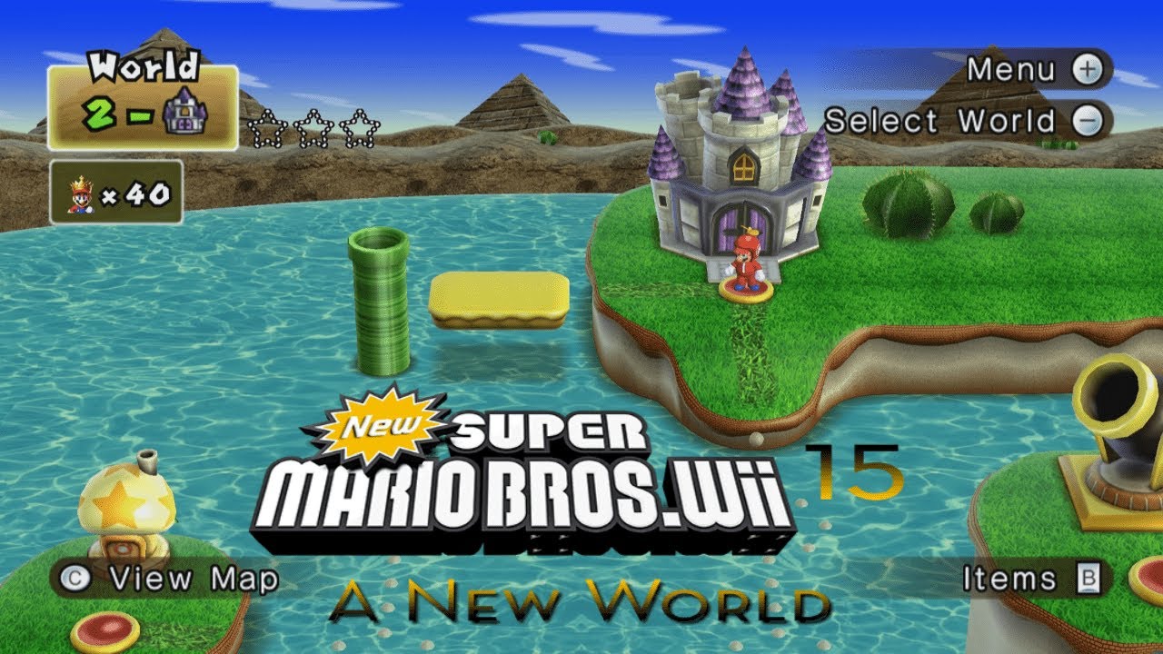 NSMBW 15 A New World #5 Walkthrough 100% - YouTube