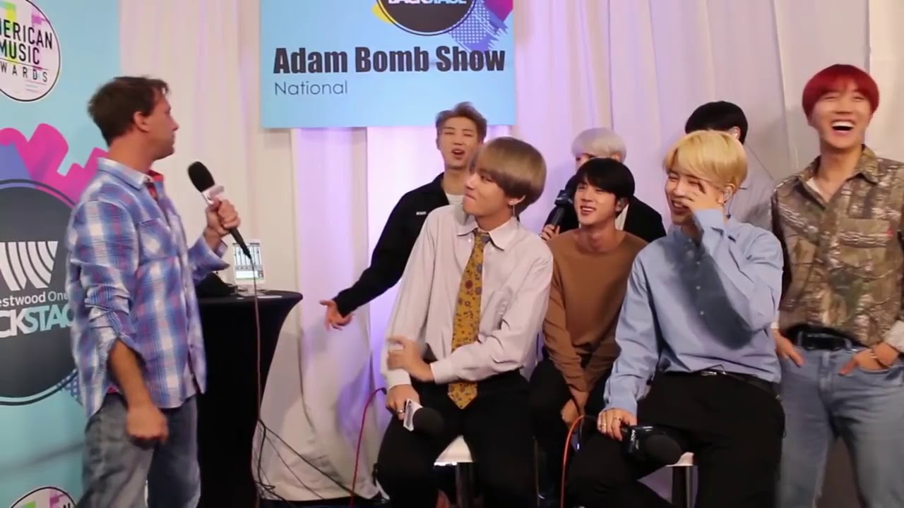 [ENG/한글자막] 171119 방탄소년단 AMA 백스테이지 인터뷰 (Adam Bomb Show BTS Interview ...