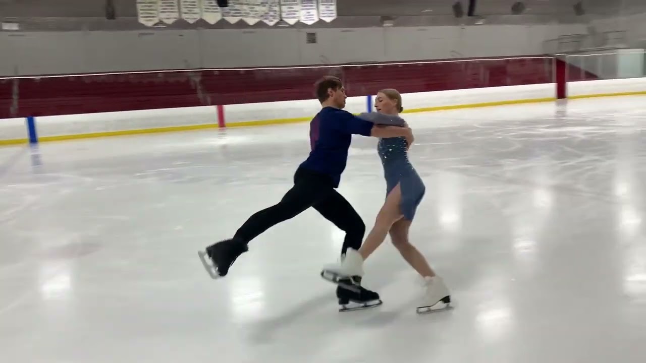Viennese Waltz Gold Ice Dance Test Adult - YouTube