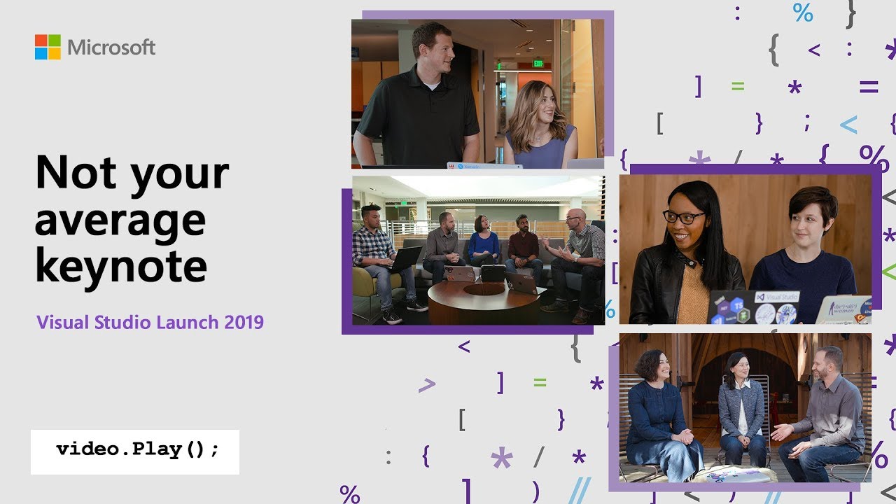 Visual Studio 2019 Launch: Not your average keynote - YouTube