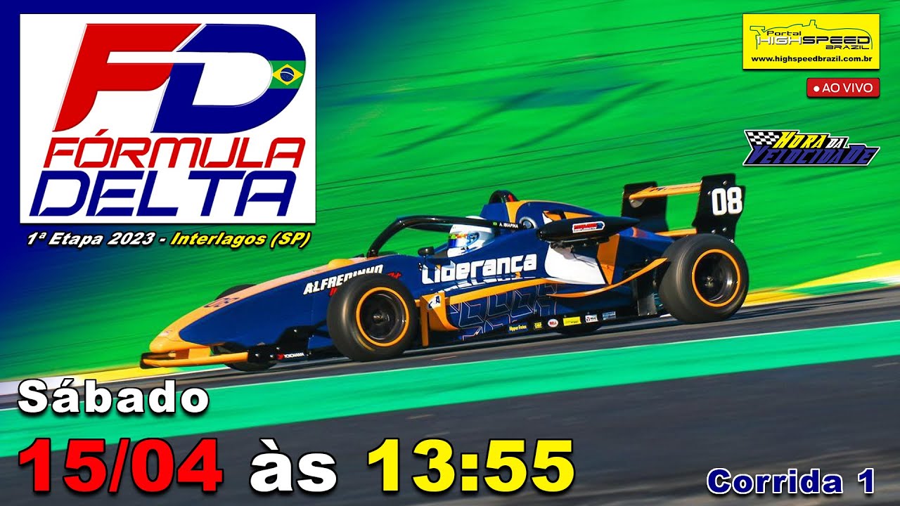 FÓRMULA DELTA | Corrida 1 | 1ª Etapa 2023 | Interlagos (SP) | Ao Vivo ...
