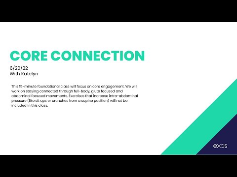 Core Connection - Katelyn 6.20 - YouTube