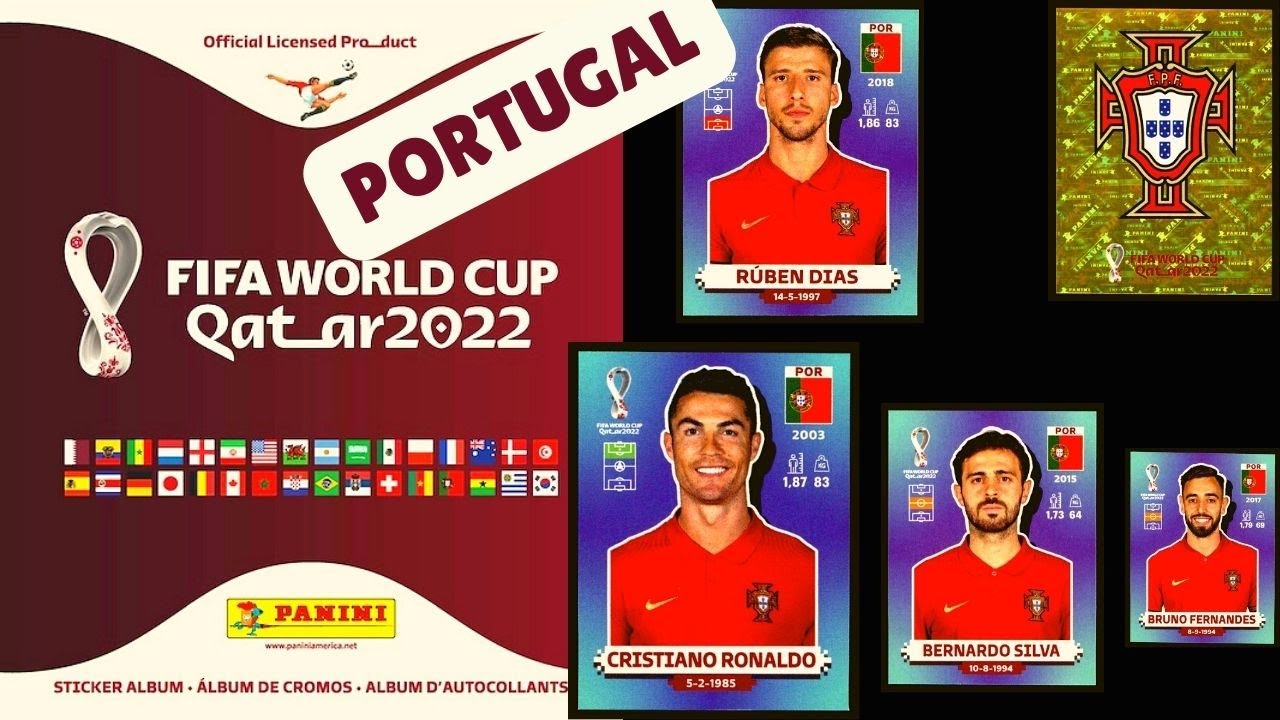 PORTUGAL PANINI FIFA WORLD CUP QATAR 2022 STICKERS ALBUM - COMPLETE ...