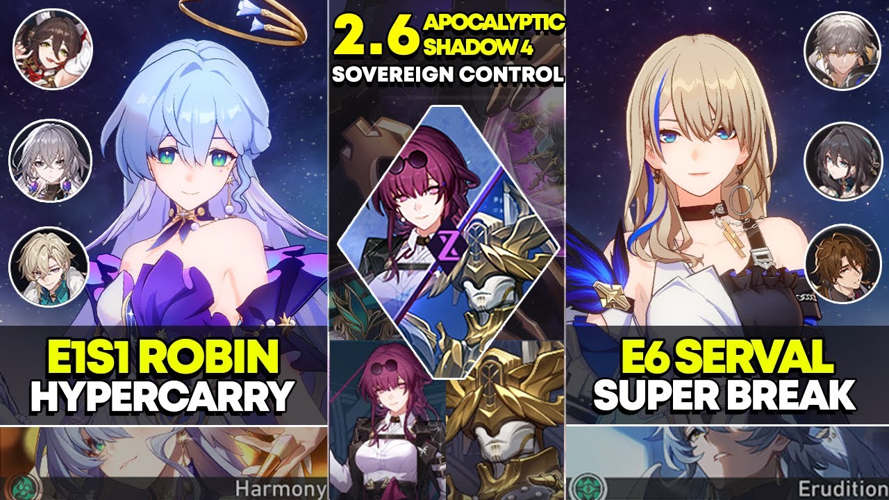 E1S1 Robin Hypercarry & E6 Serval Super Break | Apocalyptic Shadow 4 ...