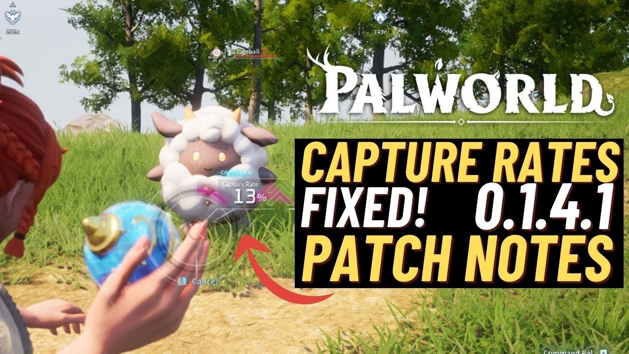 Palworld Update 0.1.4.1 Capture Rate fixed and Multiplayer Bug Fixes ...