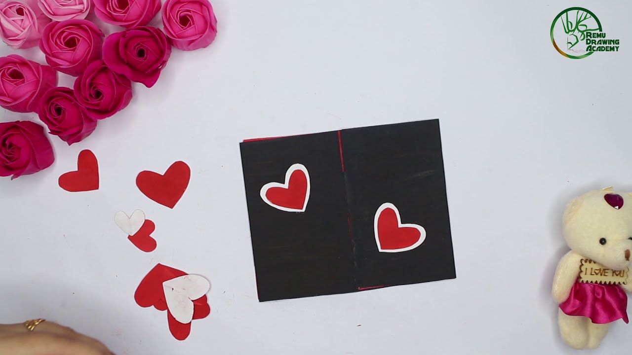 How to make a secret message card for beginners | How to make a love ...