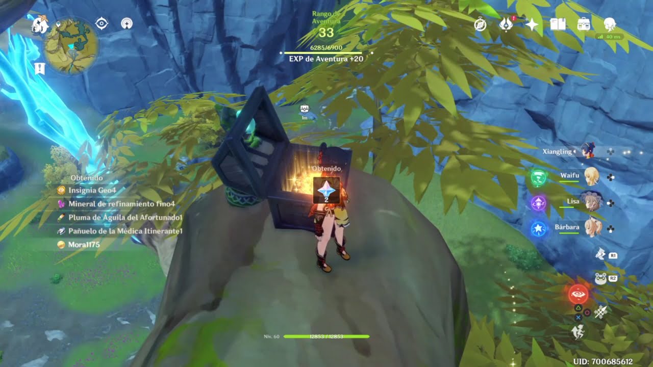 Cofre en lo alto del árbol cerca Montaña Hulao [Guia] Genshin Impact ...