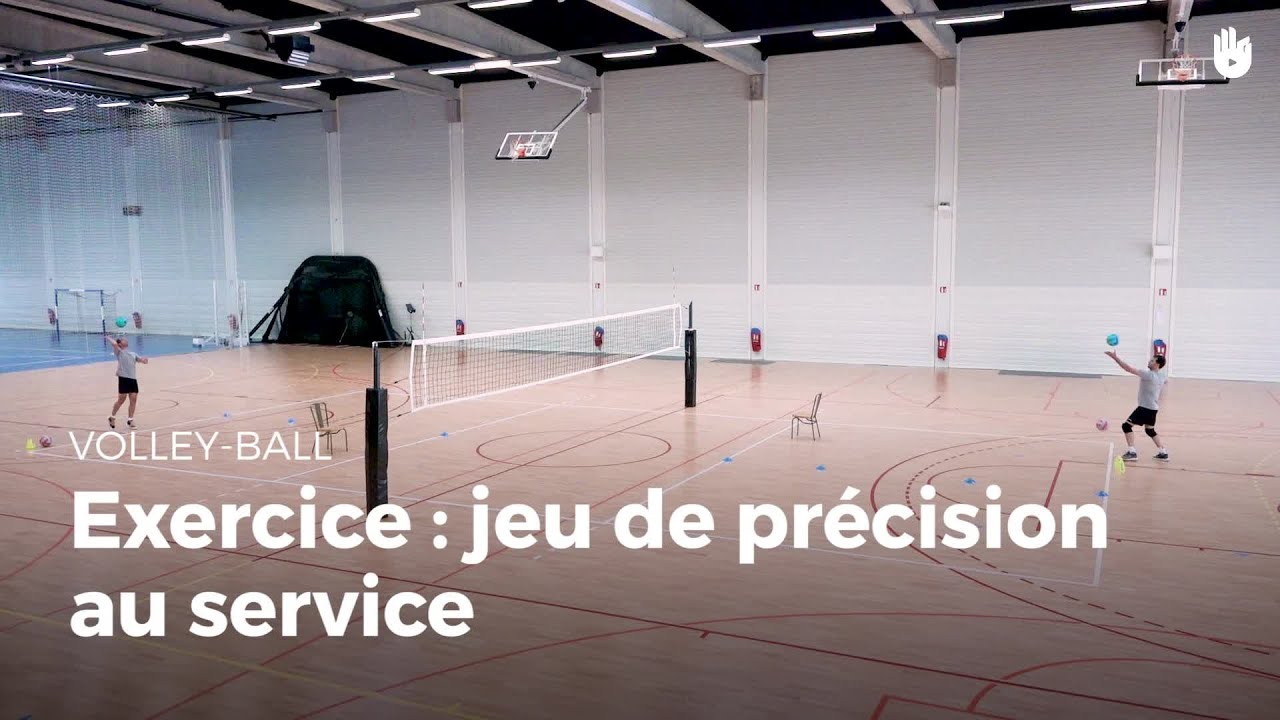 Exercice de service : jeux de précision | Volley-Ball - YouTube