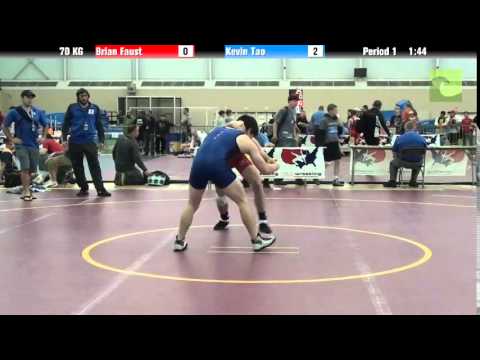 Men`s Freestyle 70 KG Brian Faust vs. Kevin Tao - YouTube