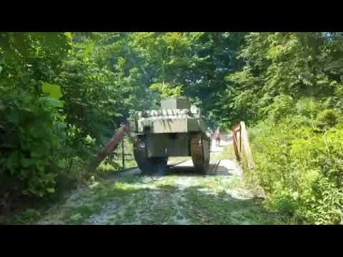 My first tank move, WW2 M5 Stuart Homemade Tank Replica - YouTube
