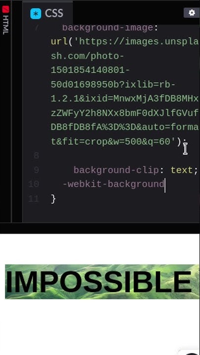 clip an image to text with css | css background-clip - YouTube