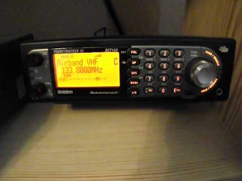 Manchester Airport ATC VHF Coms 133.800 AM on Uniden BCT15X - YouTube